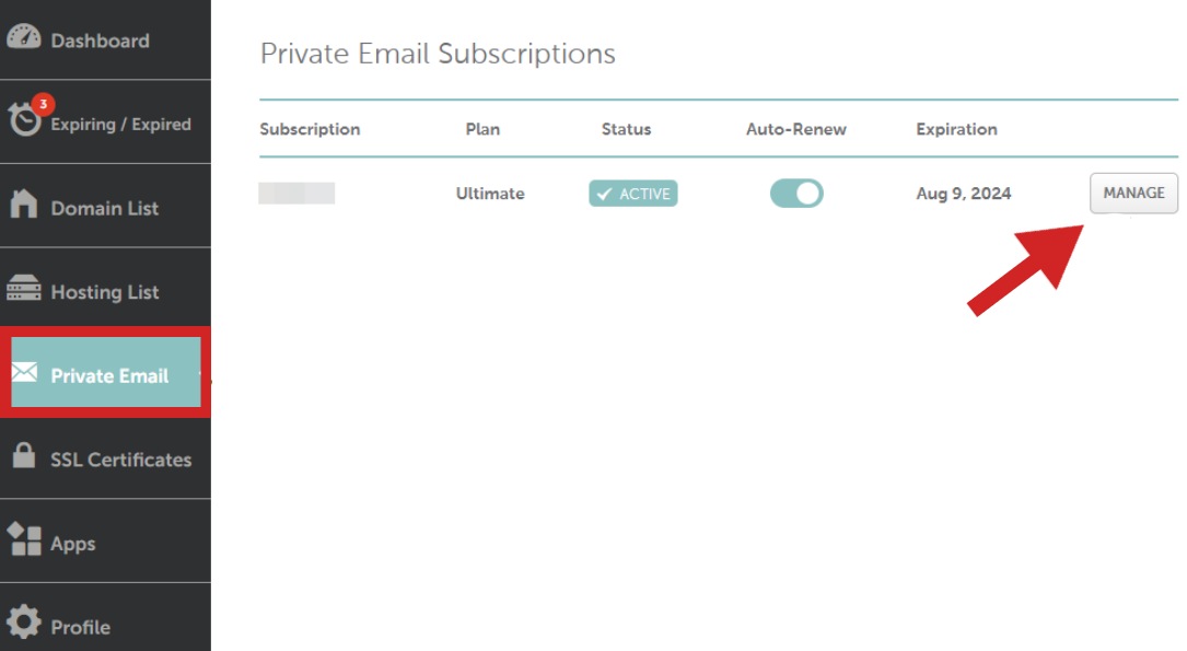 Delete Private Email Account